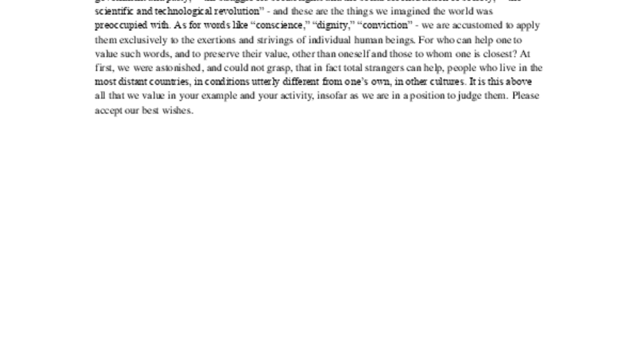 Soviet human rights activists to Amnesty International - Geschichte ...